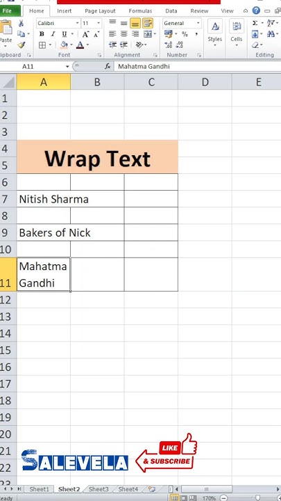 Shortcut key for wrap text in Excel - YouTube