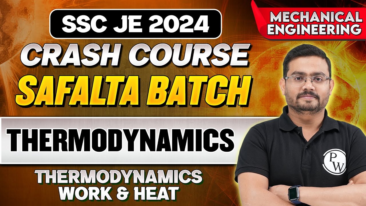 SSC JE 2024 | Thermodynamics | Thermodynamics Work & Heat | Mechanical Engineering - YouTube