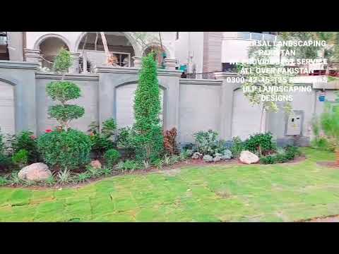 1 kanal house front yard Landscaping ideas simple and Beautiful Garden designs ULP LANDSCAPING