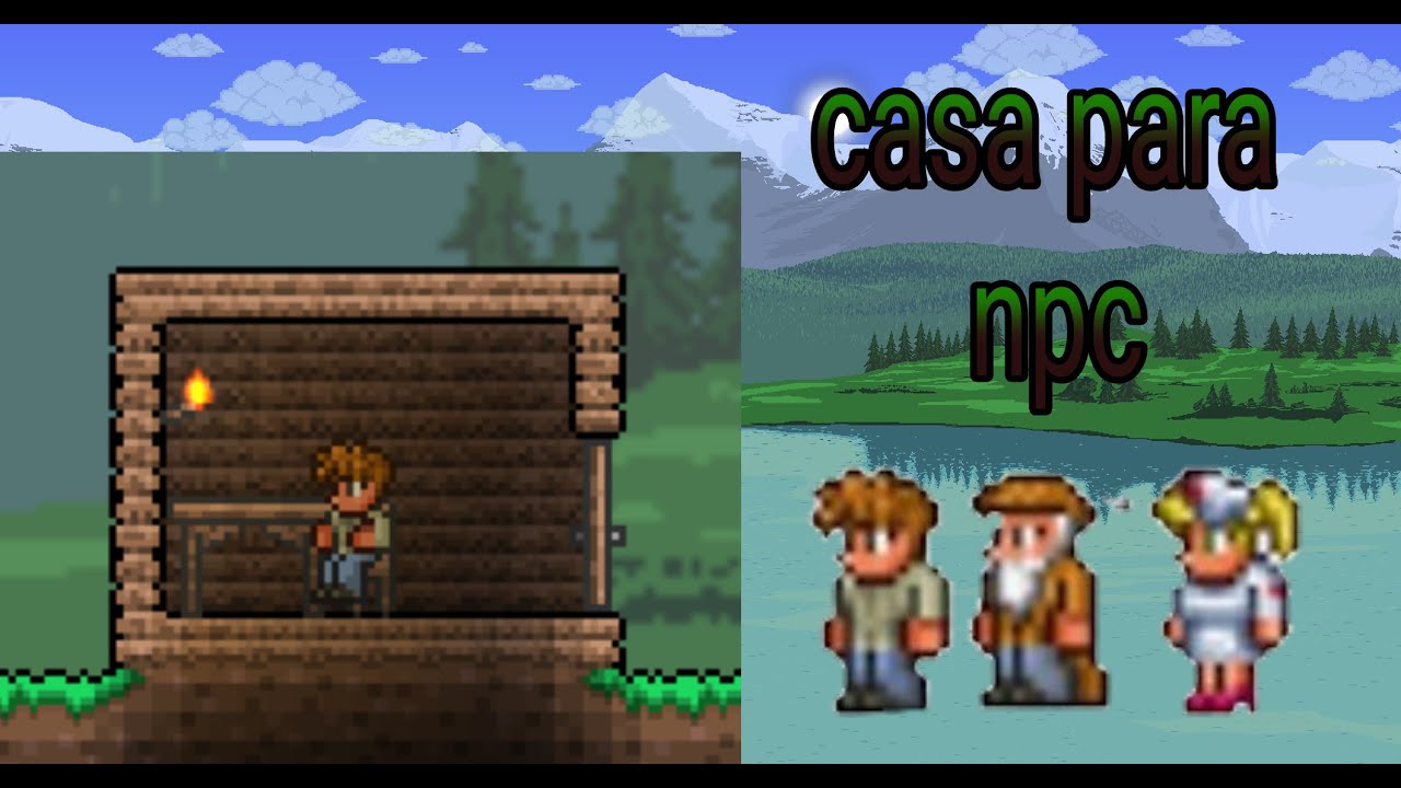 cómo hacer una casa para npc en Terraria (Xbox 360) - YouTube