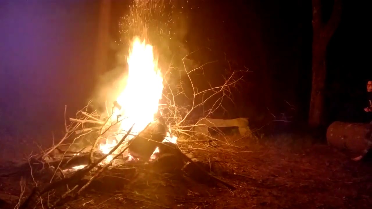 Fire-pit at the homestead - YouTube