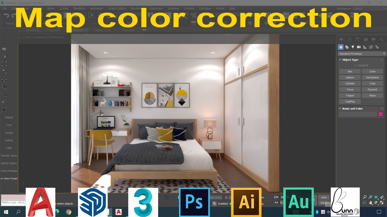 Color correct 3dsmax | Color correction 3d max | Bunnyht - YouTube