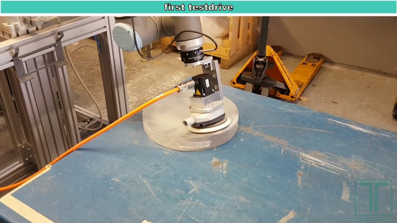 Sanding Head for 3D parts with Industrial robot - YouTube