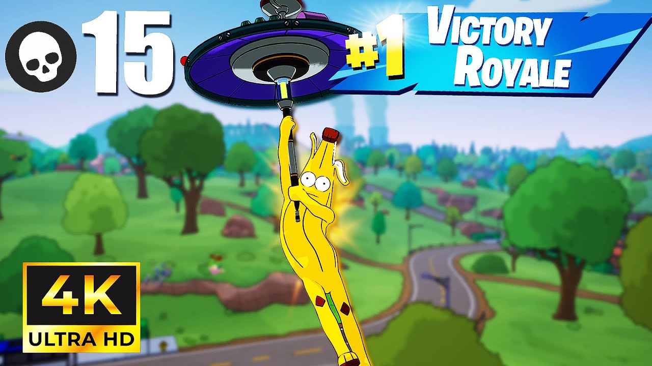 Fortnite Simpson Banana Peely Skin HIGH KILL Gameplay! | RTX 5080 4K ...