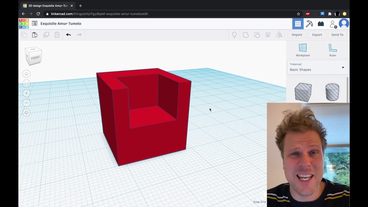 Lav en stol i 3D med Tinkercad - YouTube