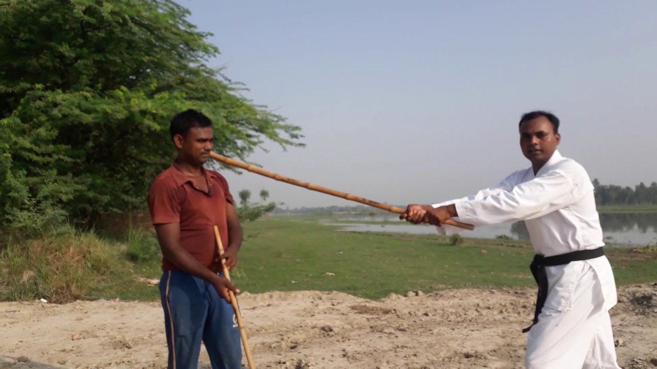 लेग पर लाठी मारने वाले को ऐसे करें धराशाई sensei Ram Sumer - YouTube
