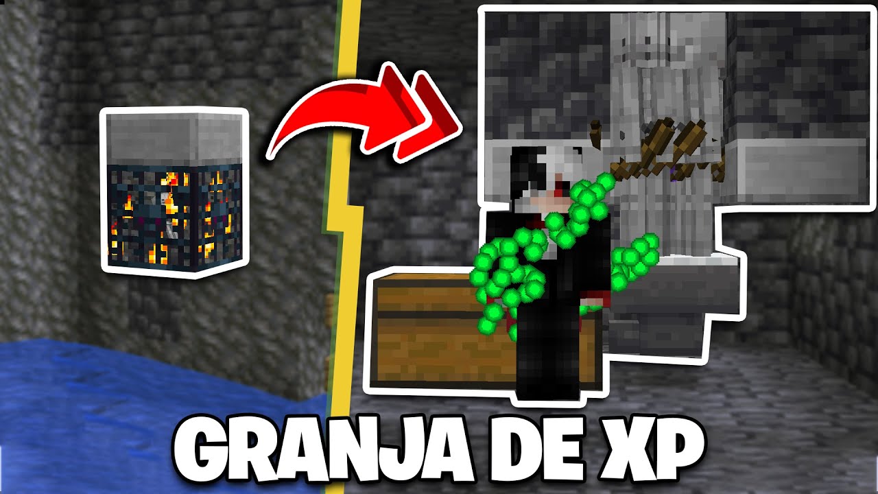 GRANJA DE EXPERIENCIA CON SPAWNER (ESQUELETOS/ZOMBIS) 950/h - MINECRAFT ...