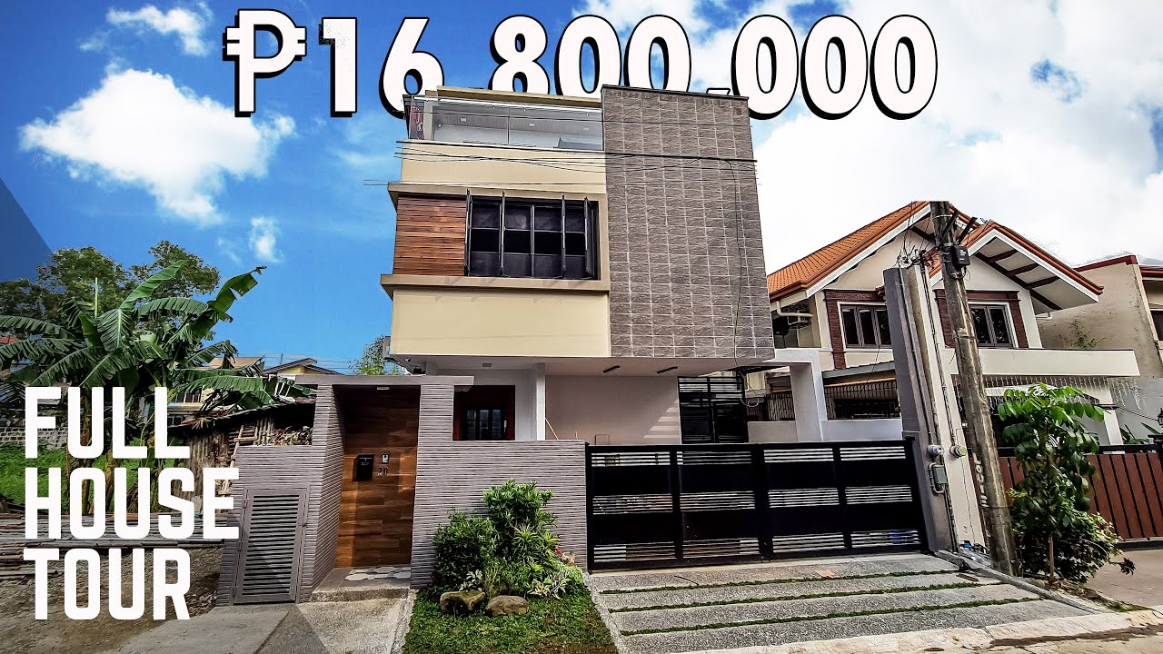 House Tour FEC168 | 3-Storey Modern Tropical House and lot for sale ...