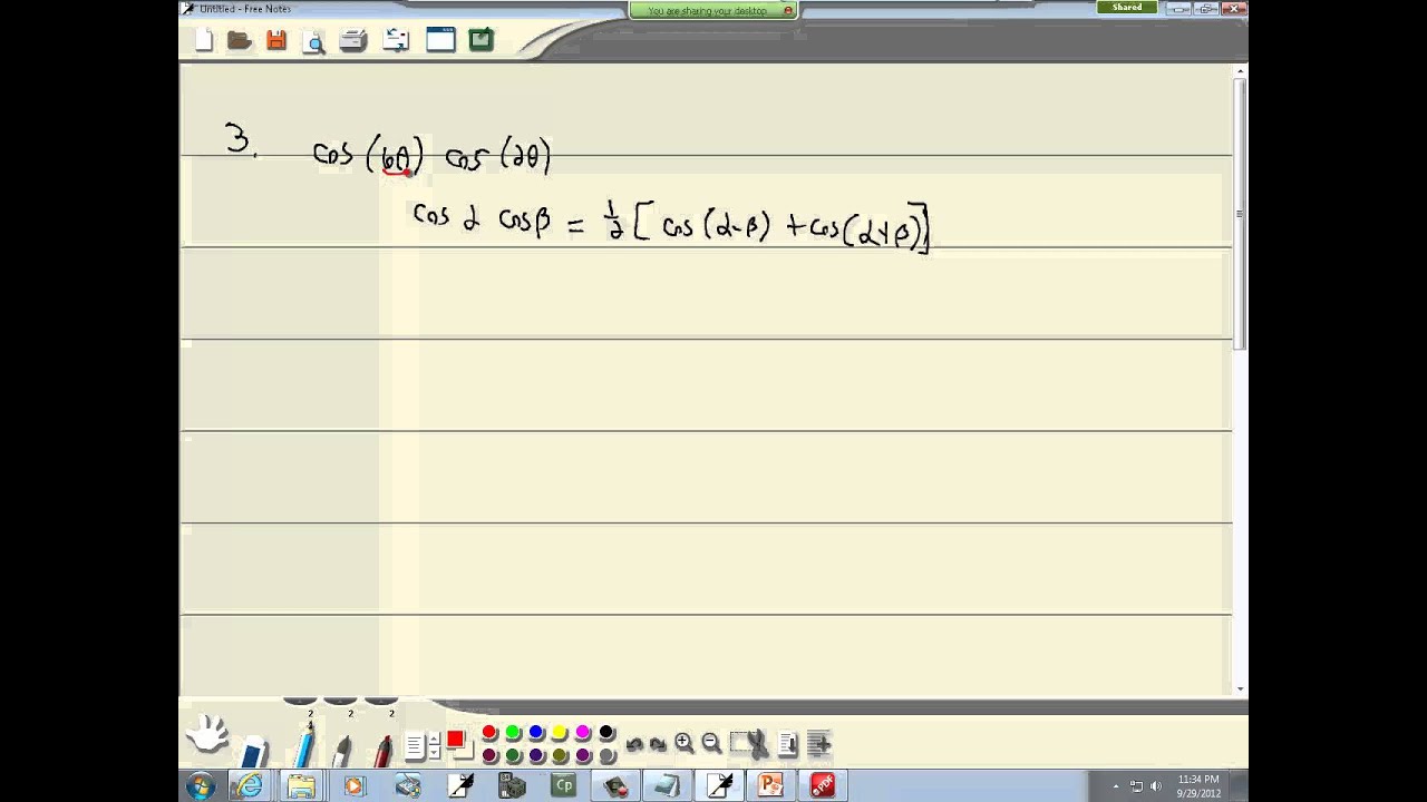 Trigonometry: Product-to-Sum and Sum-to-Product formulas - YouTube