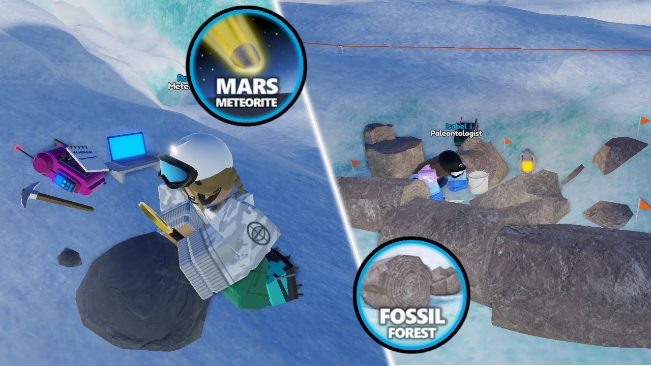 Mars Meteorite and Fossil Forest | Roblox Expedition Antarctica - YouTube