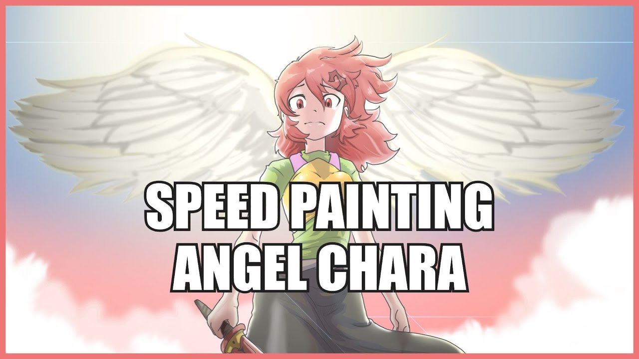 [Speed painting] Angel Chara [chocotale style] - YouTube