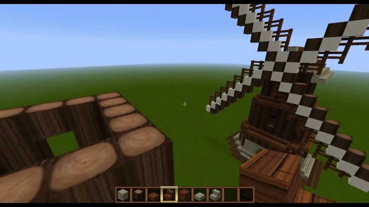 Mühle bauen tutorial (Mittelalter) part 1 - YouTube