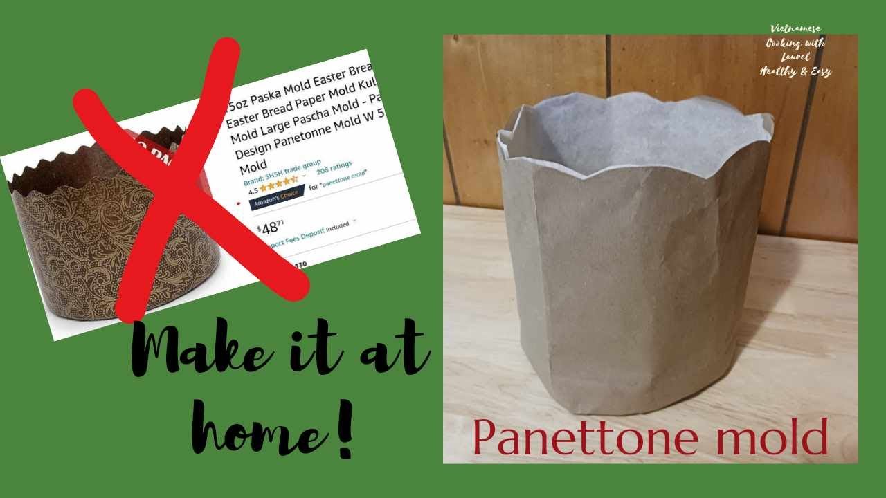 Panettone mold is too expensive? Make it at home, so easy - YouTube