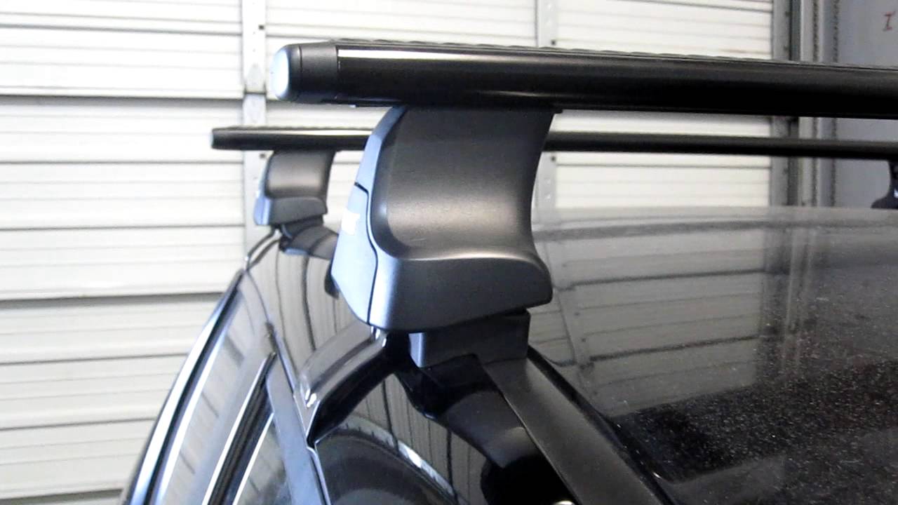 '09-'12* Honda Fit with Thule 480R Traverse BLACK AeroBlade Roof Rack ...