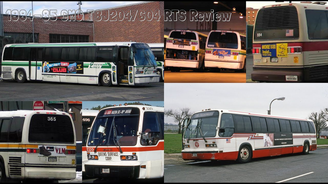 PBL/MTA Bus: 1984-85 GMC T8J204/604 RTS Review - YouTube