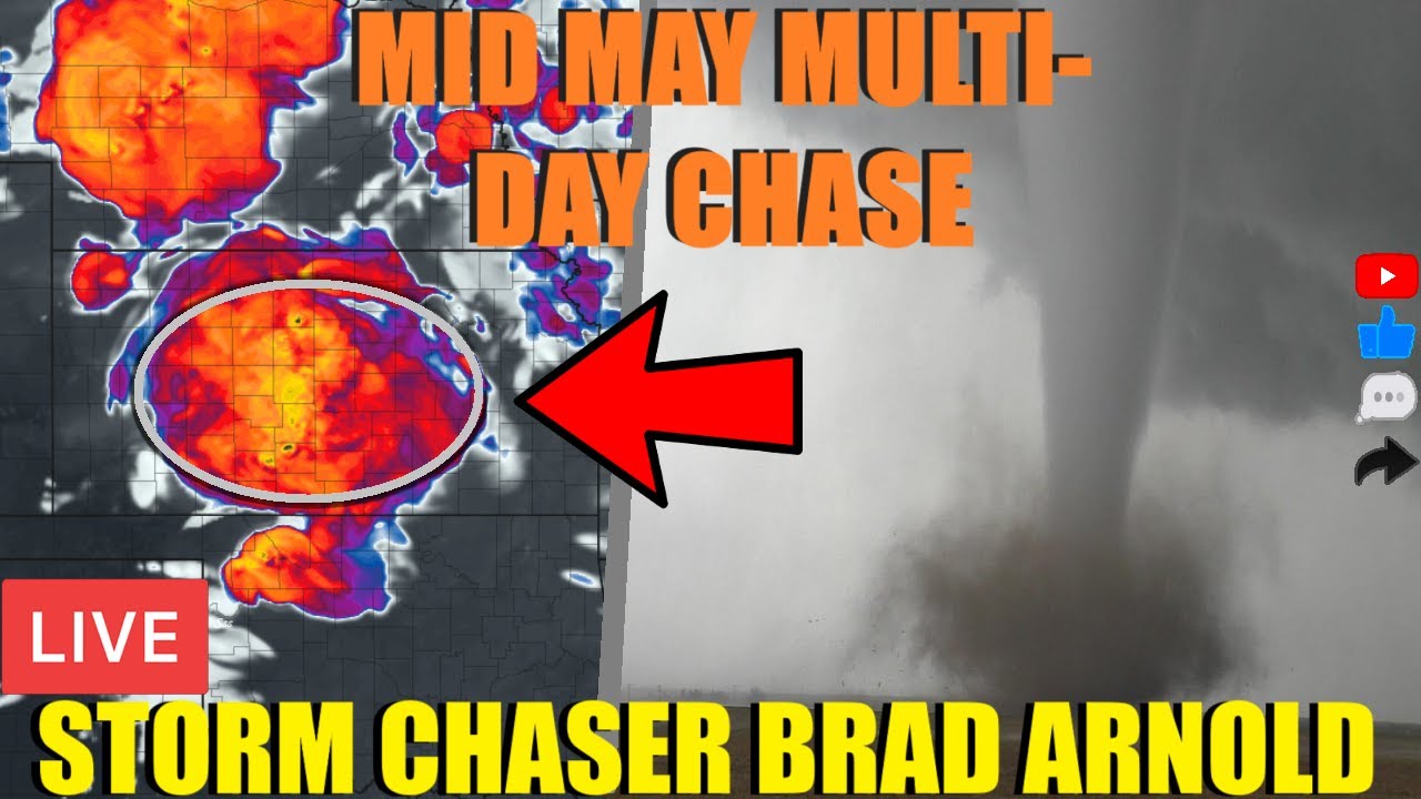 🔴LIVE STORM CHASING! Moderate Risk Across Oklahoma and Kansas with ...