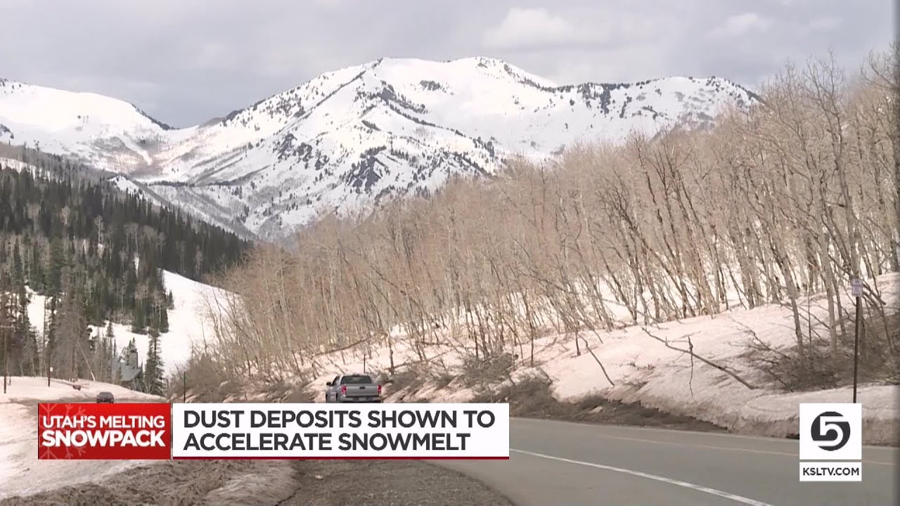 Dust deposits blown onto snow shown to accelerate snowmelt - YouTube