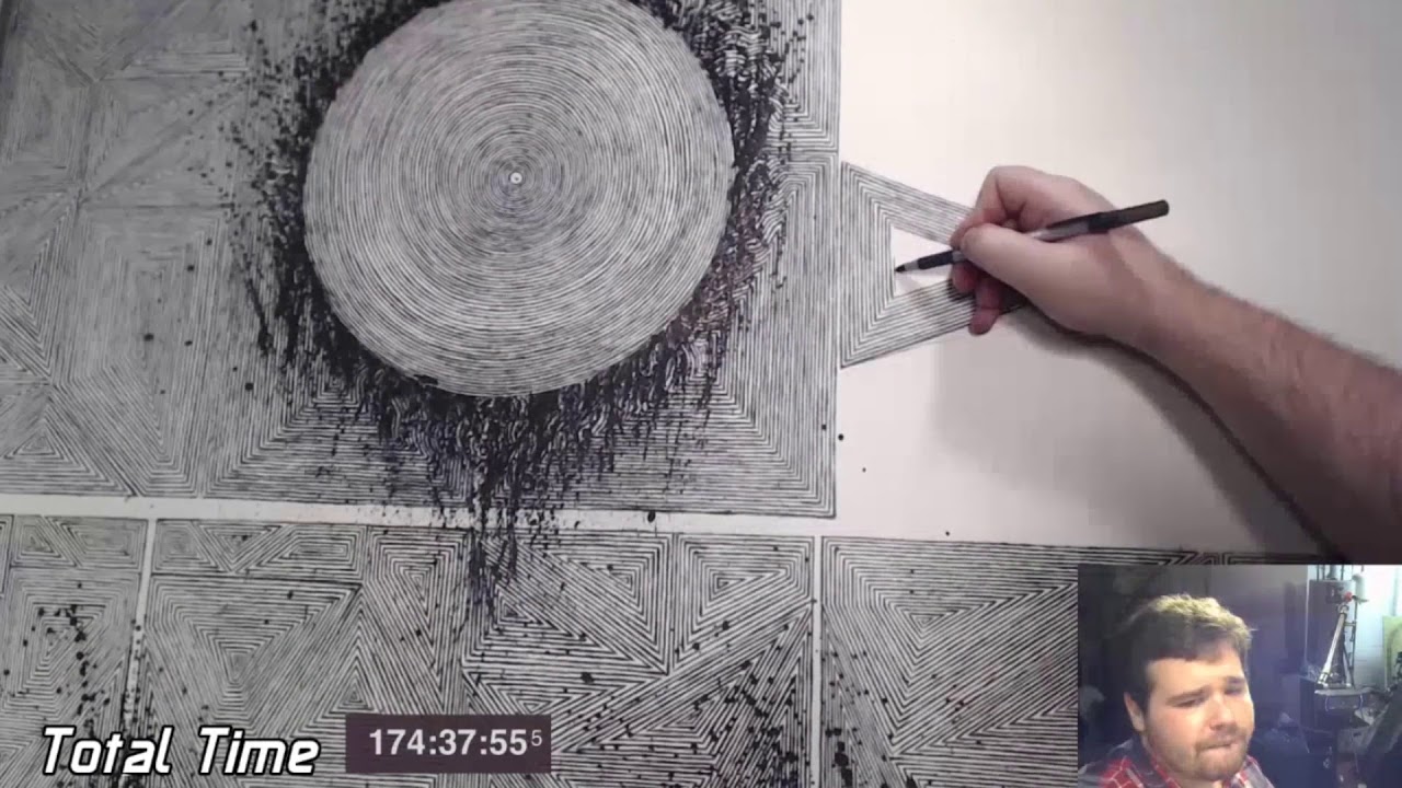 323 Hours of the 1000 Hour Drawing (Timelapse) - YouTube