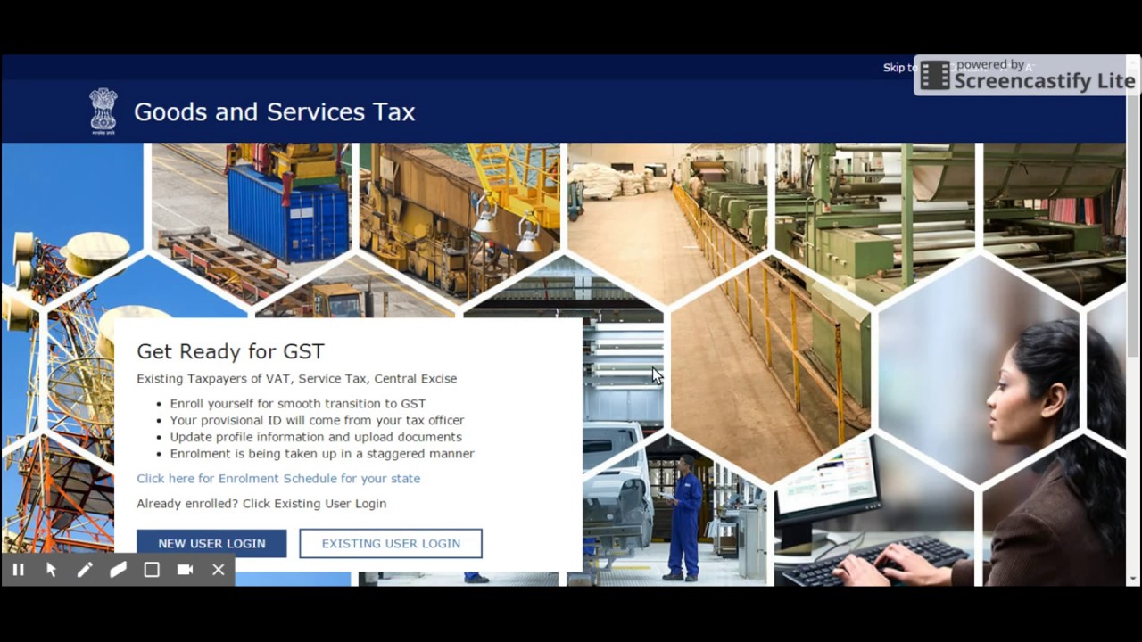 How to Enroll 4 GST Registration in india On GST Portal Goods ...