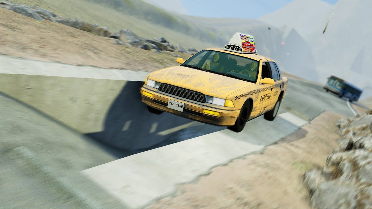 BeamNG Drive - Cars vs Bus Only Area (BusSluse) - YouTube