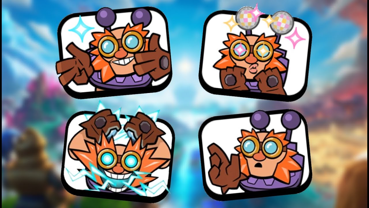 ALL Electro Giant Emotes In Clash Royale! (Outdated) - YouTube