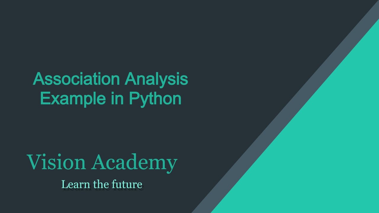 #3 Association Analysis يك مثال عملى در پايتون - YouTube
