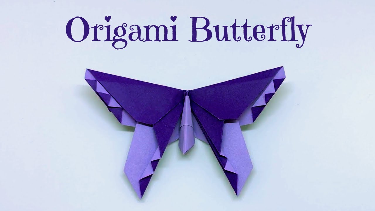 How To Make An Origami Butterfly 🦋 - YouTube