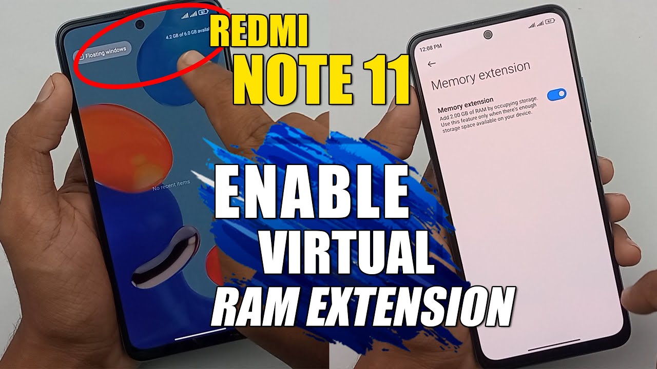 How To Enable Virtual Ram Extension - Redmi Note 11 - YouTube