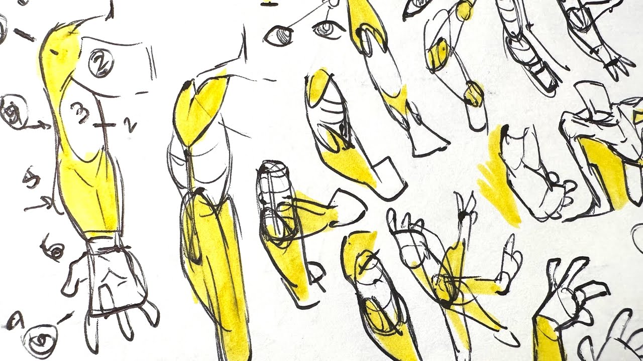 How to draw arms better. Understanding what we need to draw - YouTube