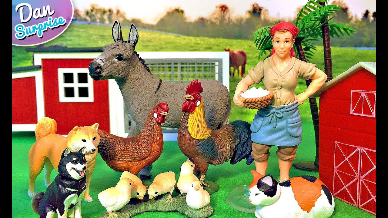 Farm Animals Collection - Chicken, Goat, Cow, Pig, Donkey, and more ...