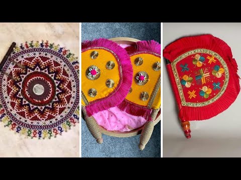 Beautiful And Amazing Hand Made Gujrati Fans//40+Amazing Colours And ...