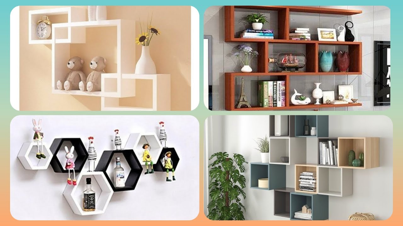 Home Decor Best Wall Shelves Design For Living Room | Wooden Wall ...
