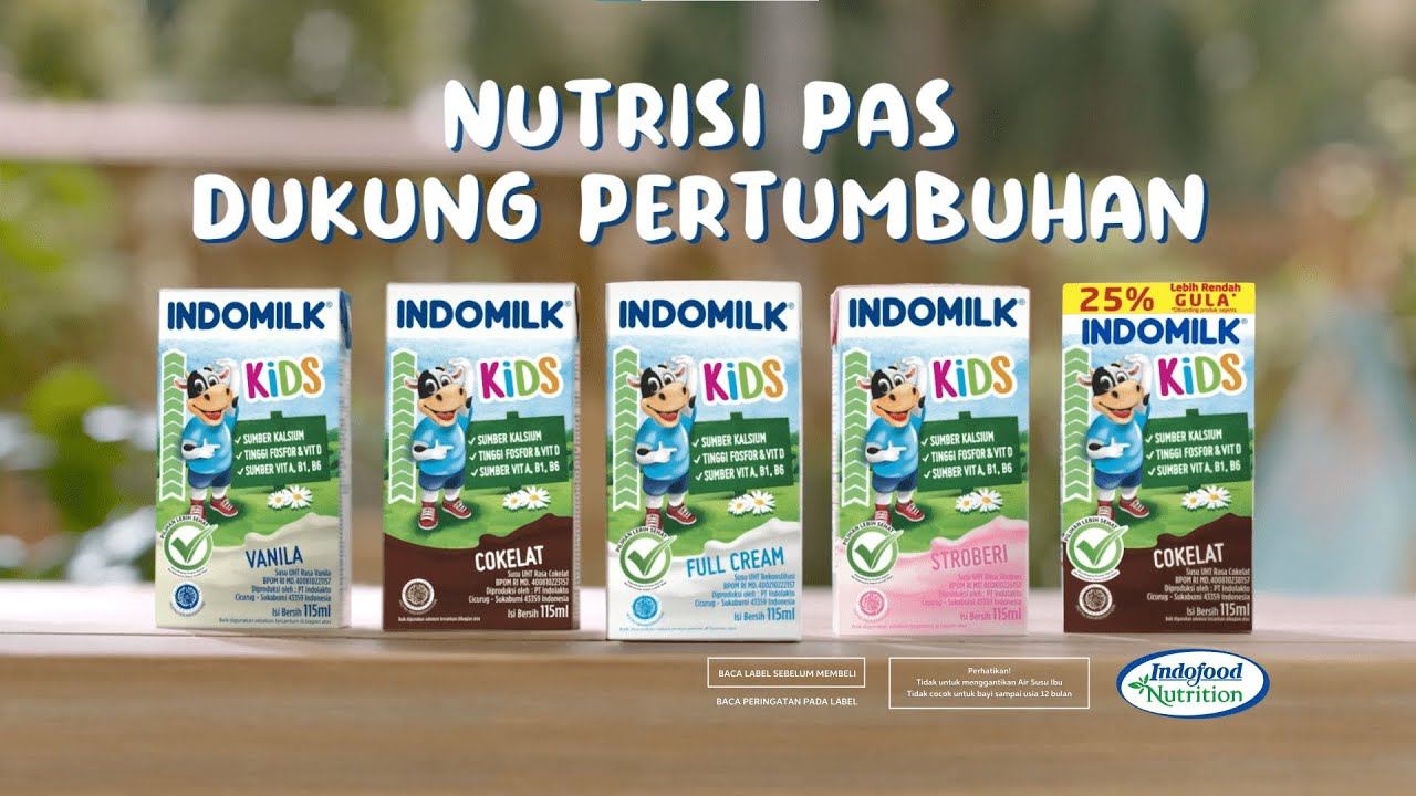 Indomilk UHT Kids, #NutrisiPasDukungPertumbuhan Anak - YouTube