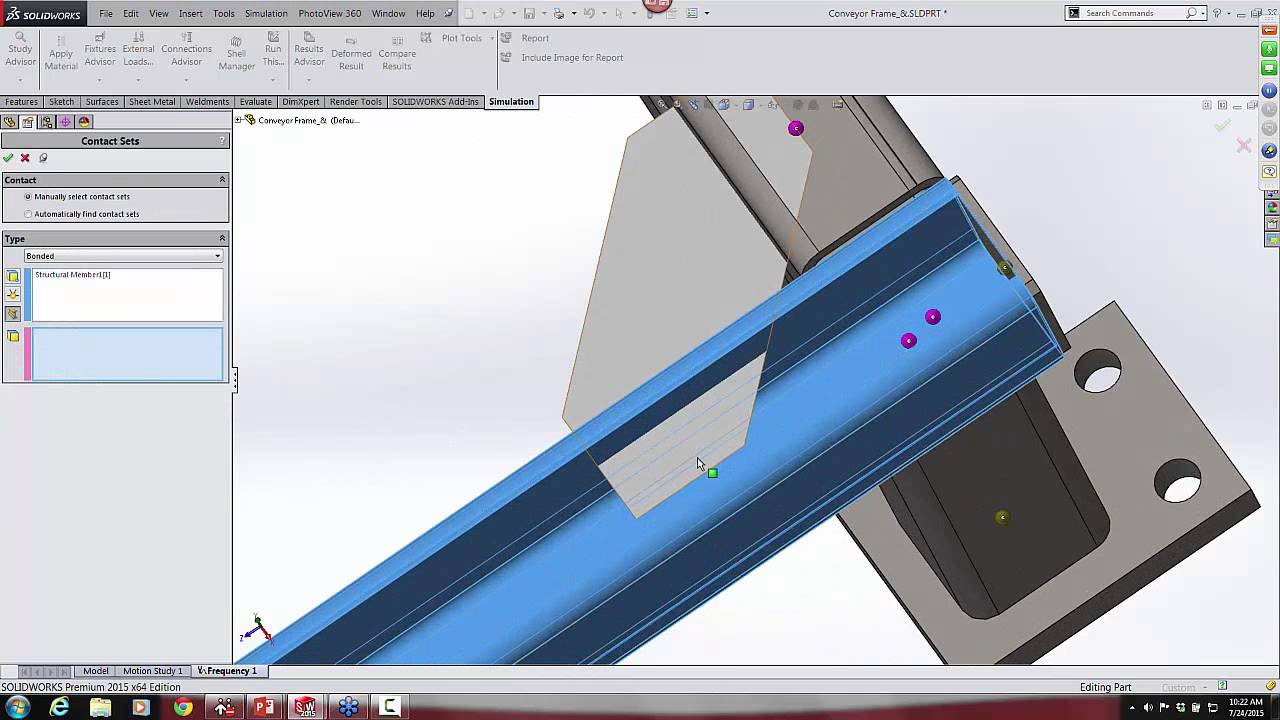 Simulation - Static Analysis of Weldments - YouTube
