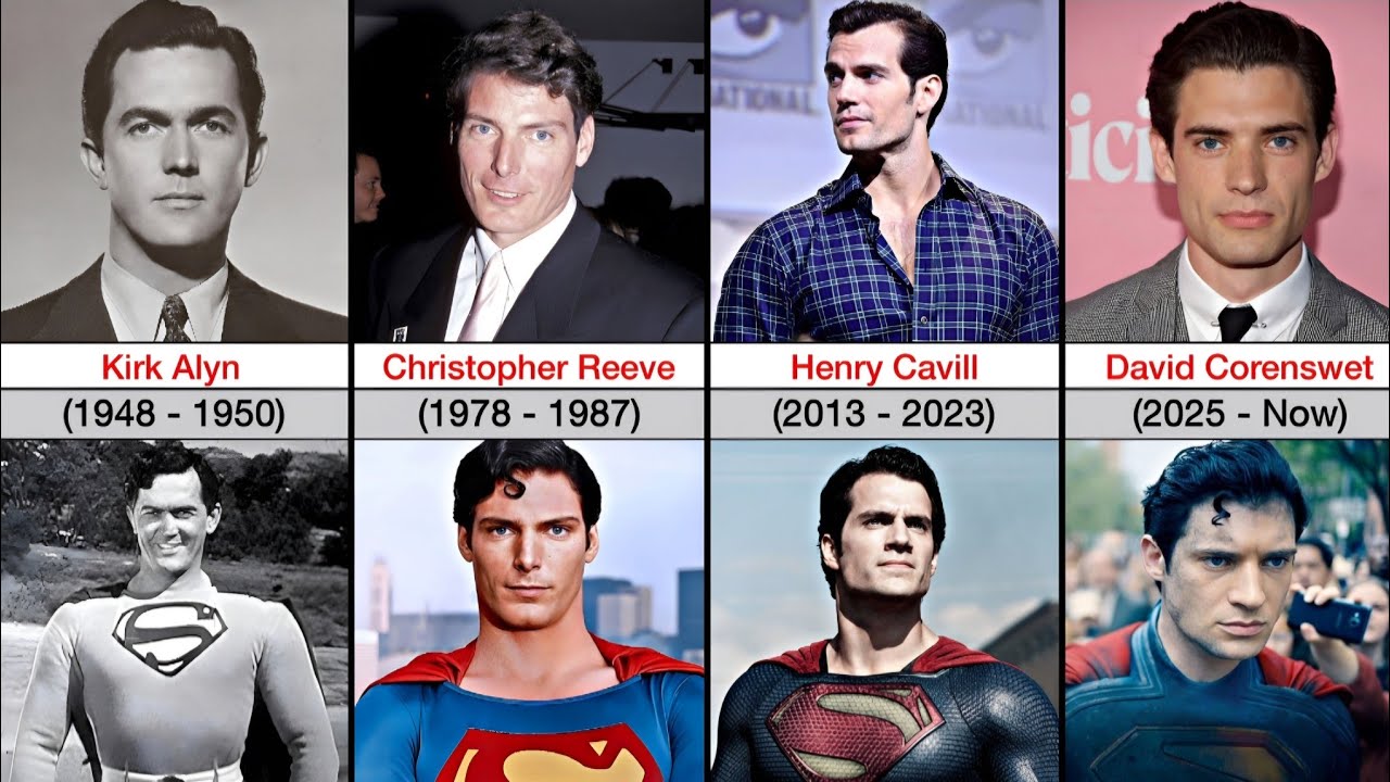 Every Actor Who Has Played Superman: A Complete List! - YouTube