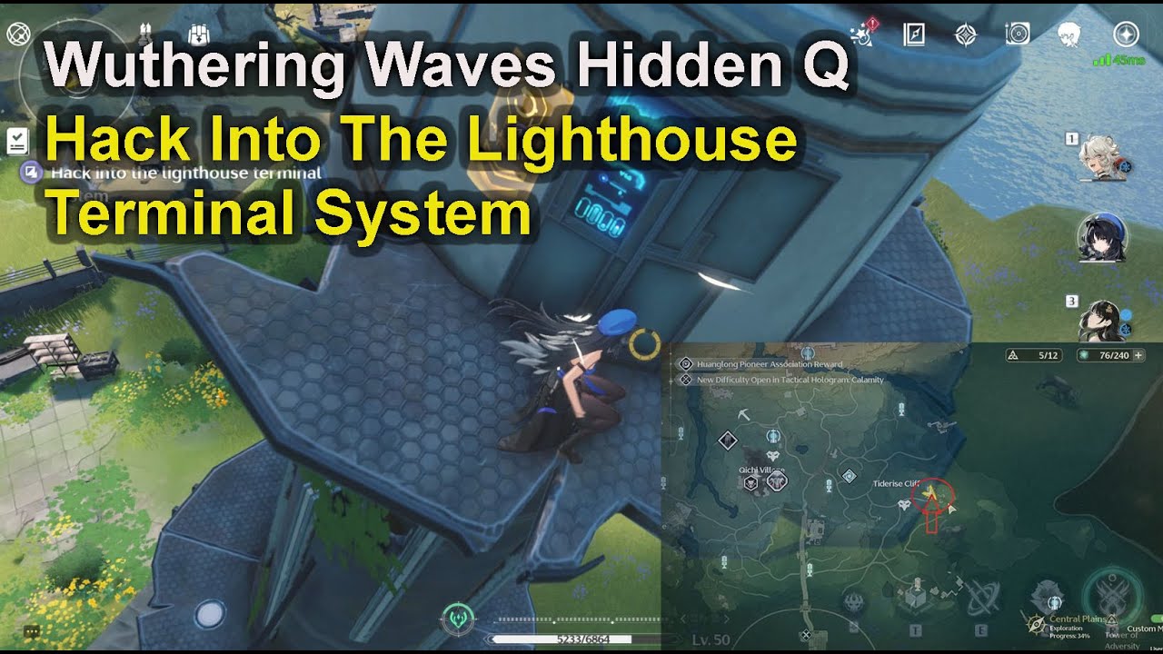 Hack Into The Lighthouse Terminal System : Search For Treasure I Wuthering Waves Hidden Q - YouTube