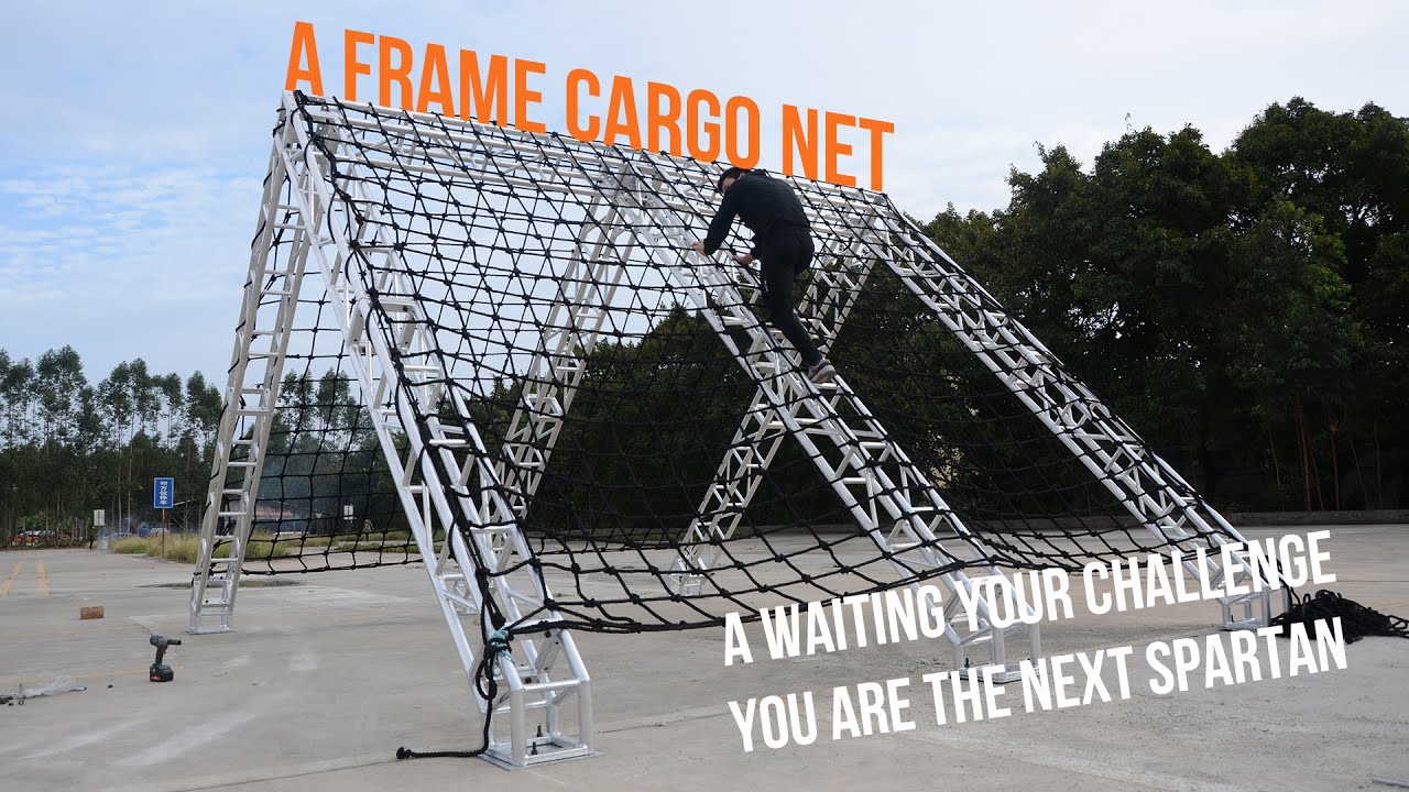 TourGo Spartan Race Obstacles / Cargo Net A Frame /Cargo Net Climb ...