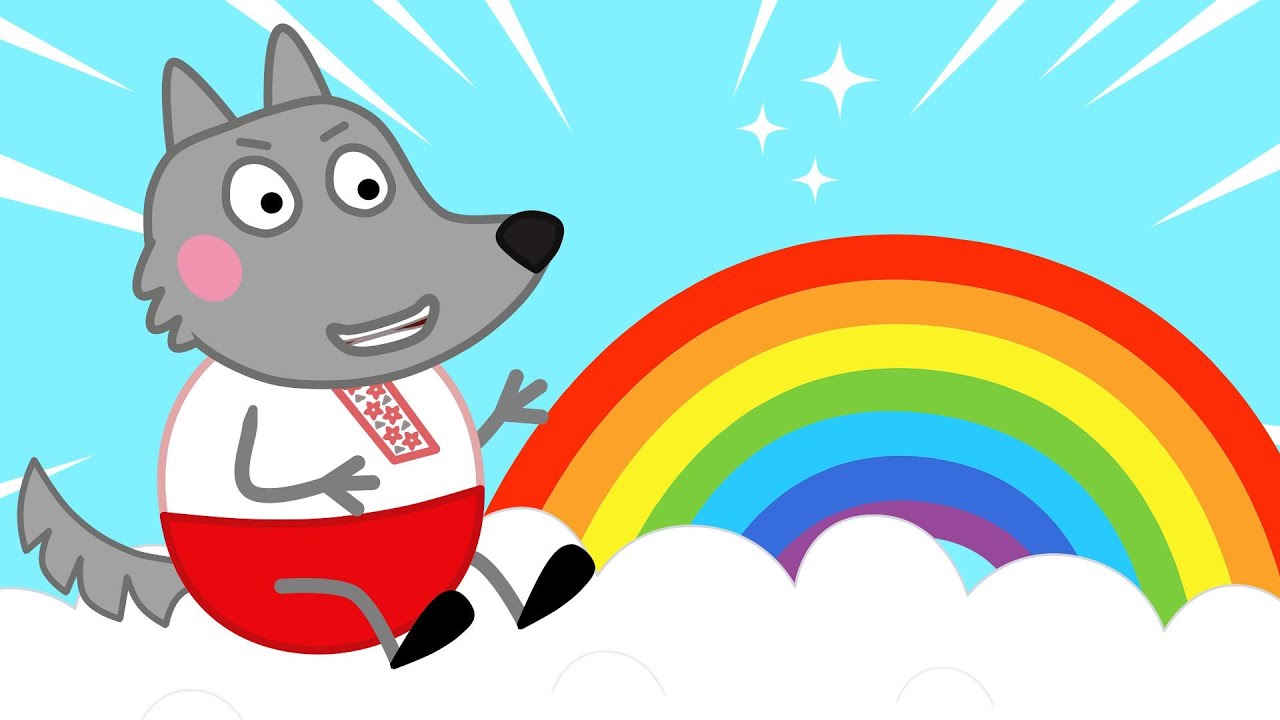 Wolfoo Learns Colors with Rainbow - DIY Science Experiment | Pug Family ...