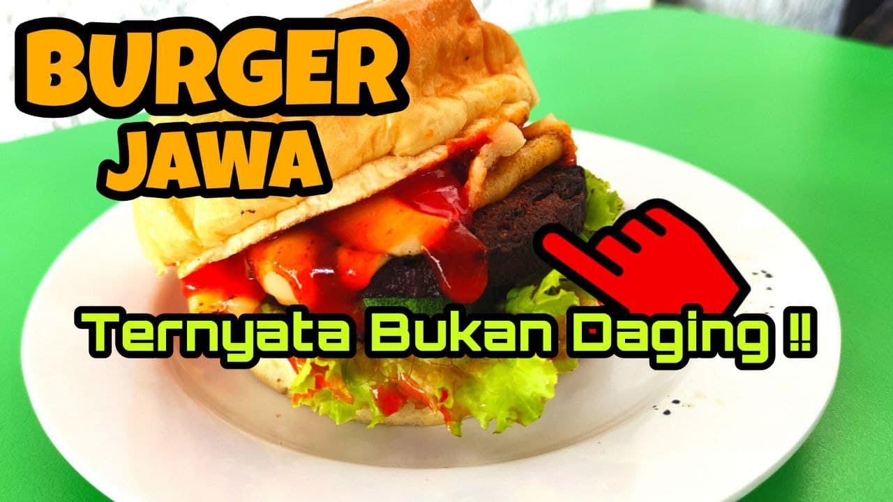 Burger Tempe !!! Burgernya Para Vegetarian | Pawiro Burger Jawa - YouTube