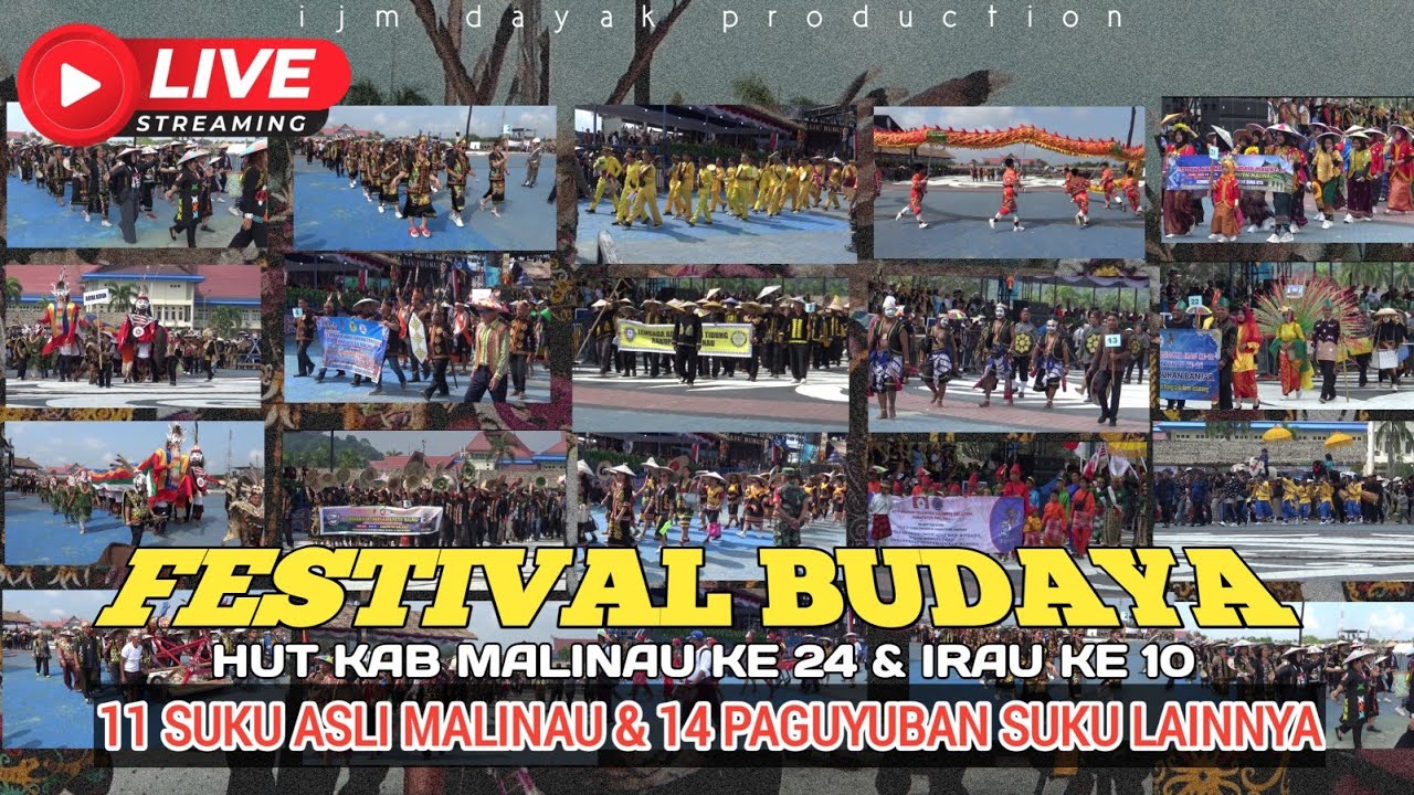 LIVE STREAMING PEMBUKAAN ACARA HUT KAB MALINAU KALTARA KE 24 & IRAU KAB ...