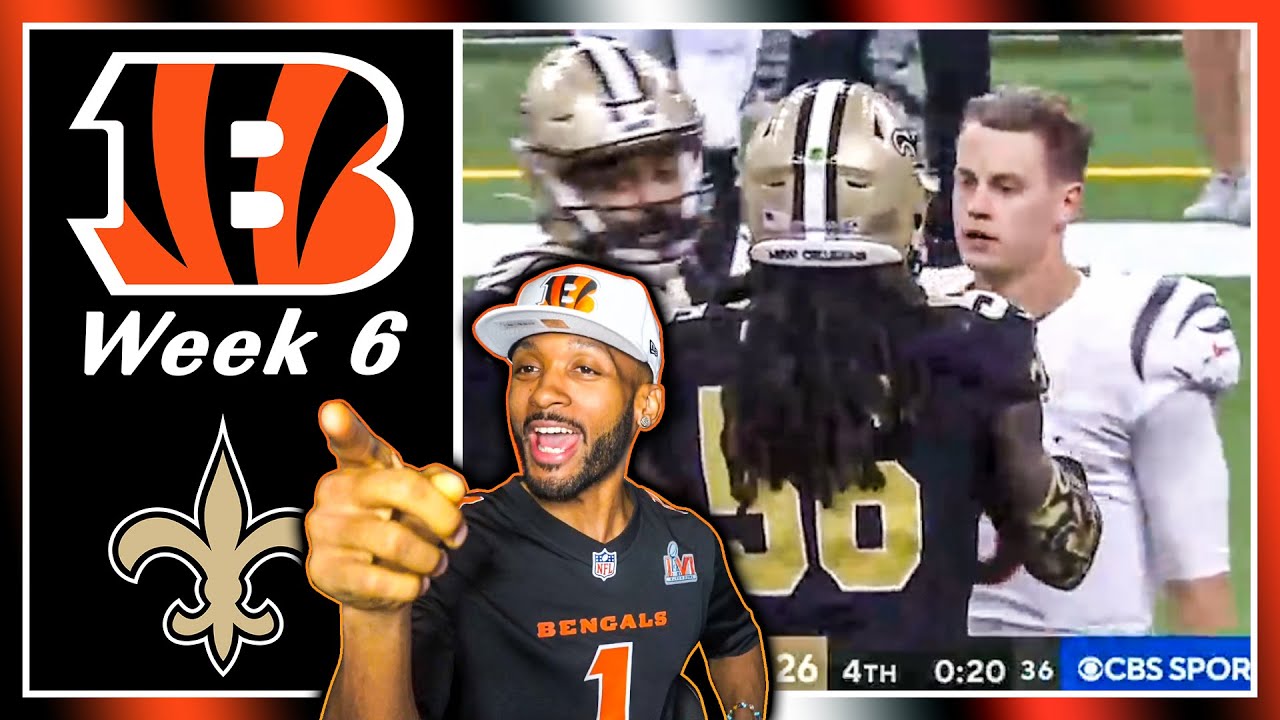 Bengals Vs Saints Week 6 Reaction - YouTube