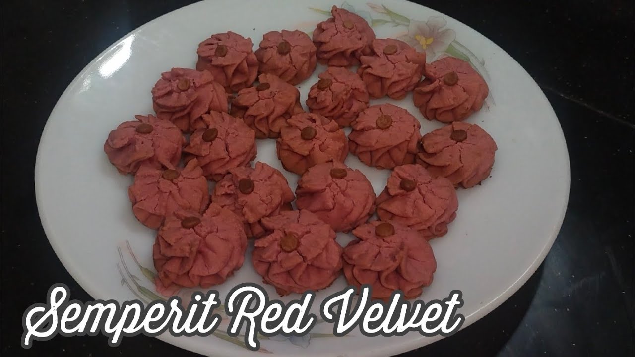 Resepi Biskut Semperit Red Velvet Cair Dalam Mulut Hanya 6 Bahan Sahaja ...