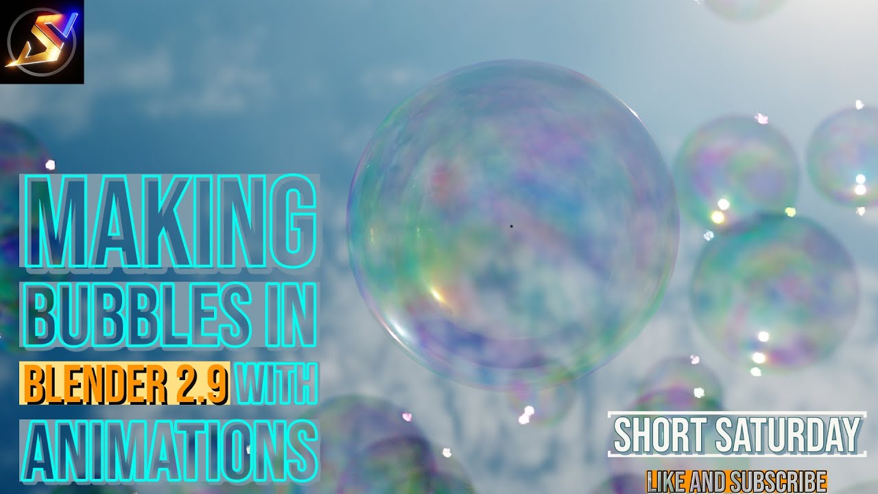 making bubbles in blender 2.9 with animation || cycles || [Short ...
