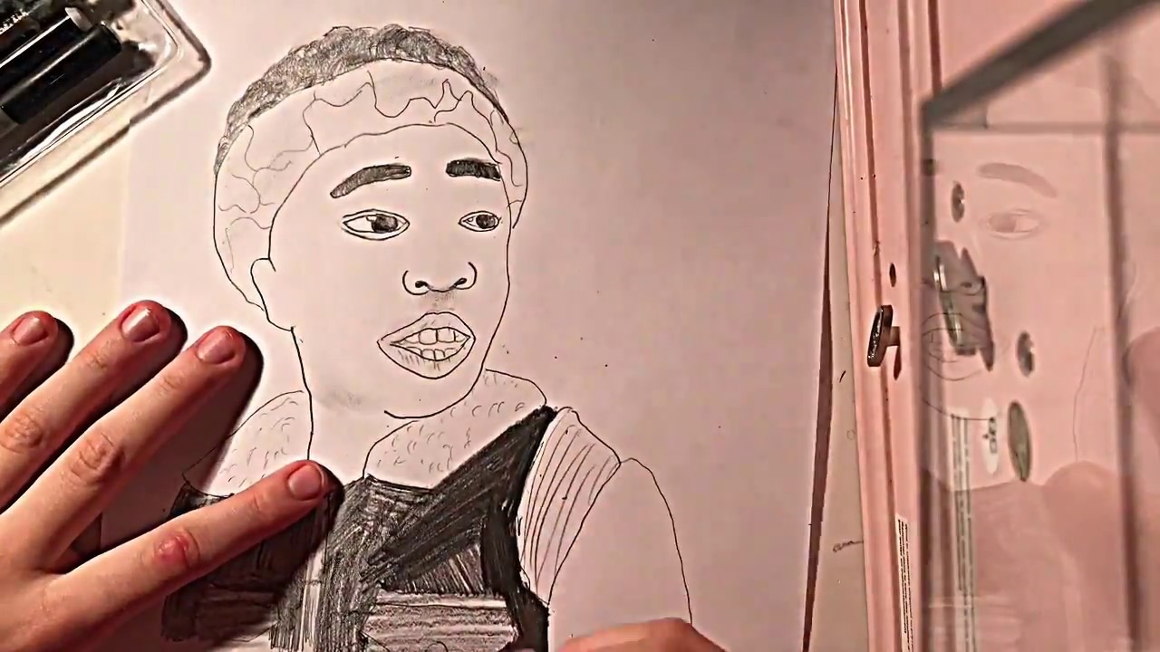 Drawing Lucas- Stranger Things - YouTube