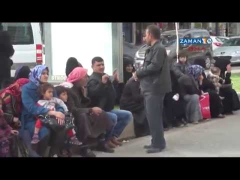 Suriyeliler'in 50 liralık yardım izdihamı