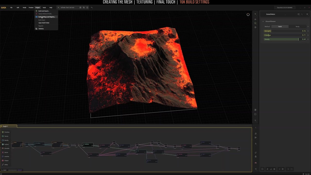 I created a 16k parametric volcano with Gaea 2 - YouTube