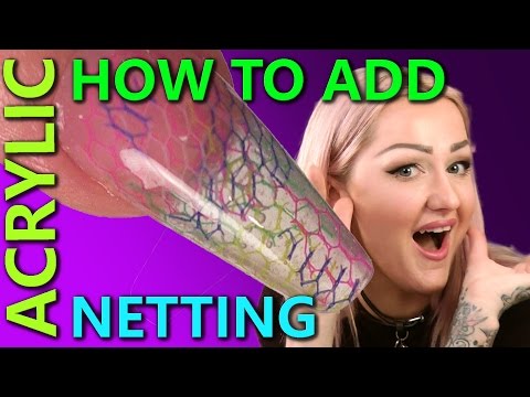 How to Use Nail Art Netting on a Clear Nail