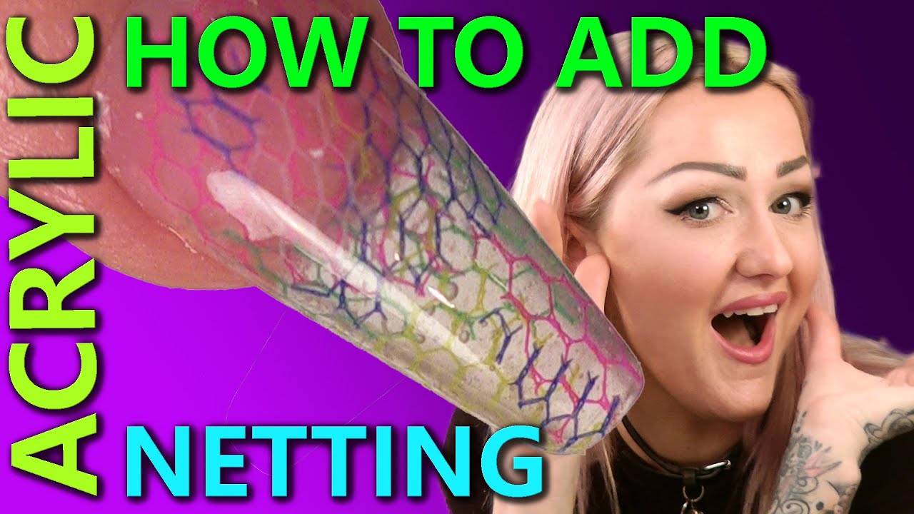 How to Use Nail Art Netting on a Clear Nail - YouTube