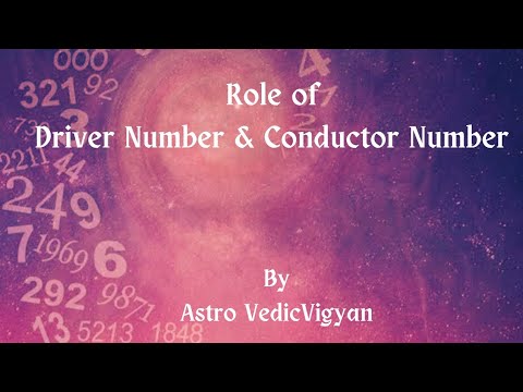 Role of Driver & Conductor Numbers in Numerology - YouTube