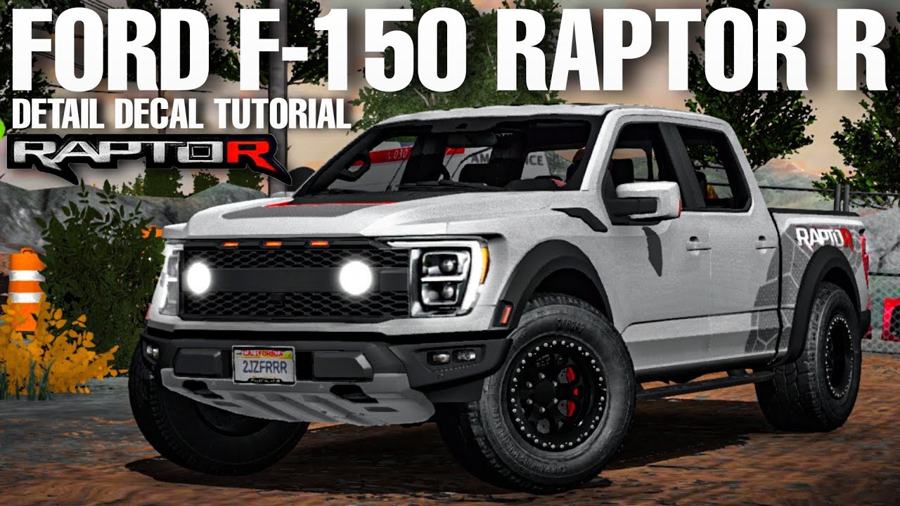 Ford F-150 Raptor R Detailed Logo Build | Car Parking Multiplayer - YouTube